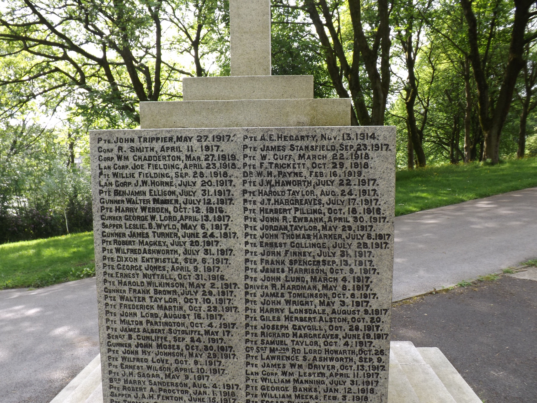 Rawtenstall Municipal War Memorial - War Memorials Online